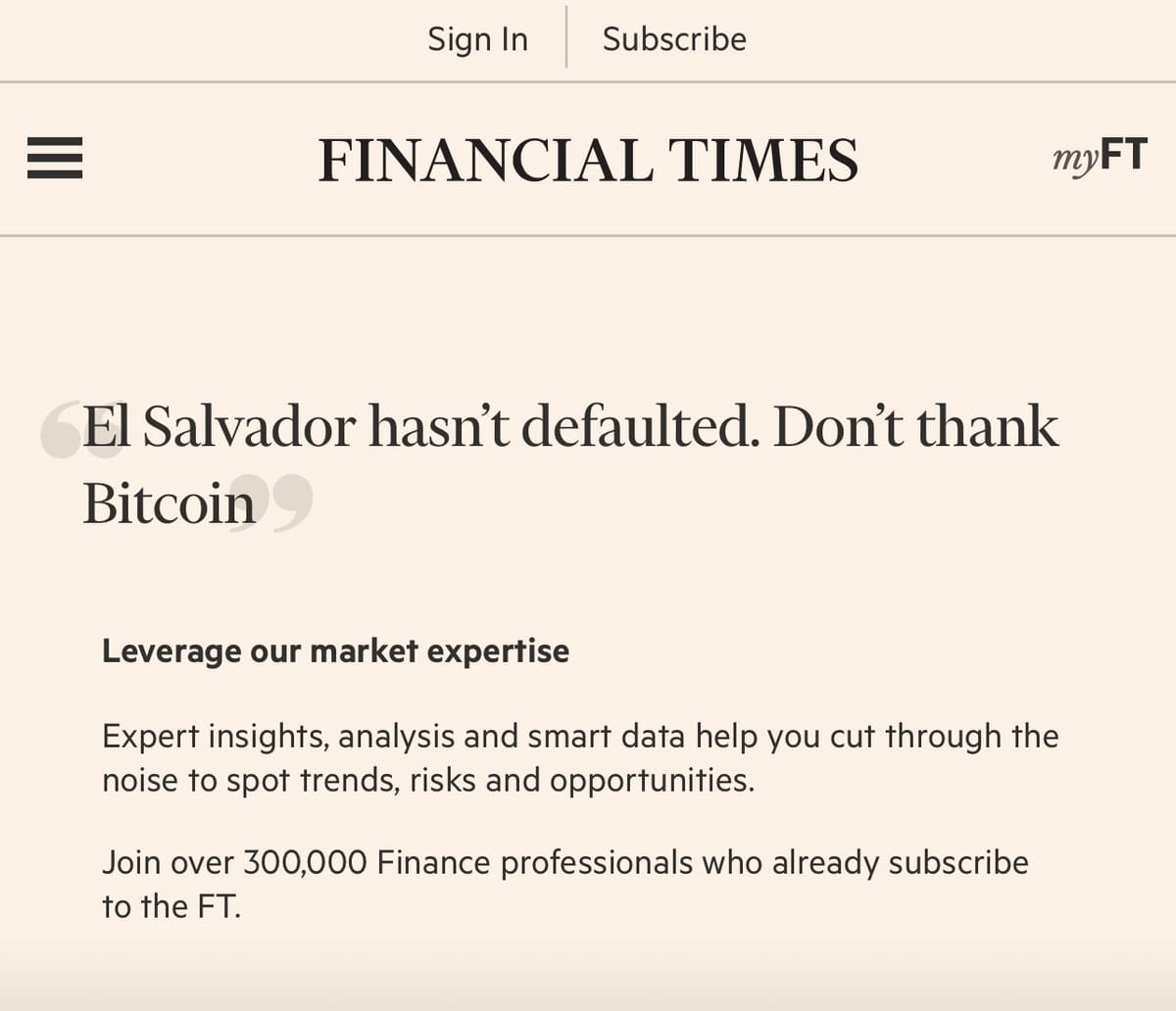 Financial Times coping with El Salvador’s #bitcoin success | Crypto Ahmet on Binance Square