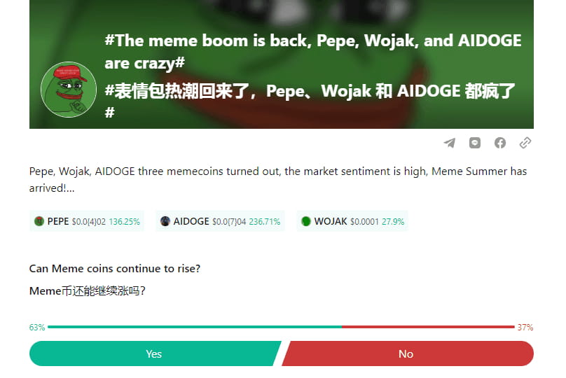 The long-lost meme culture has revived, which is one of the ...