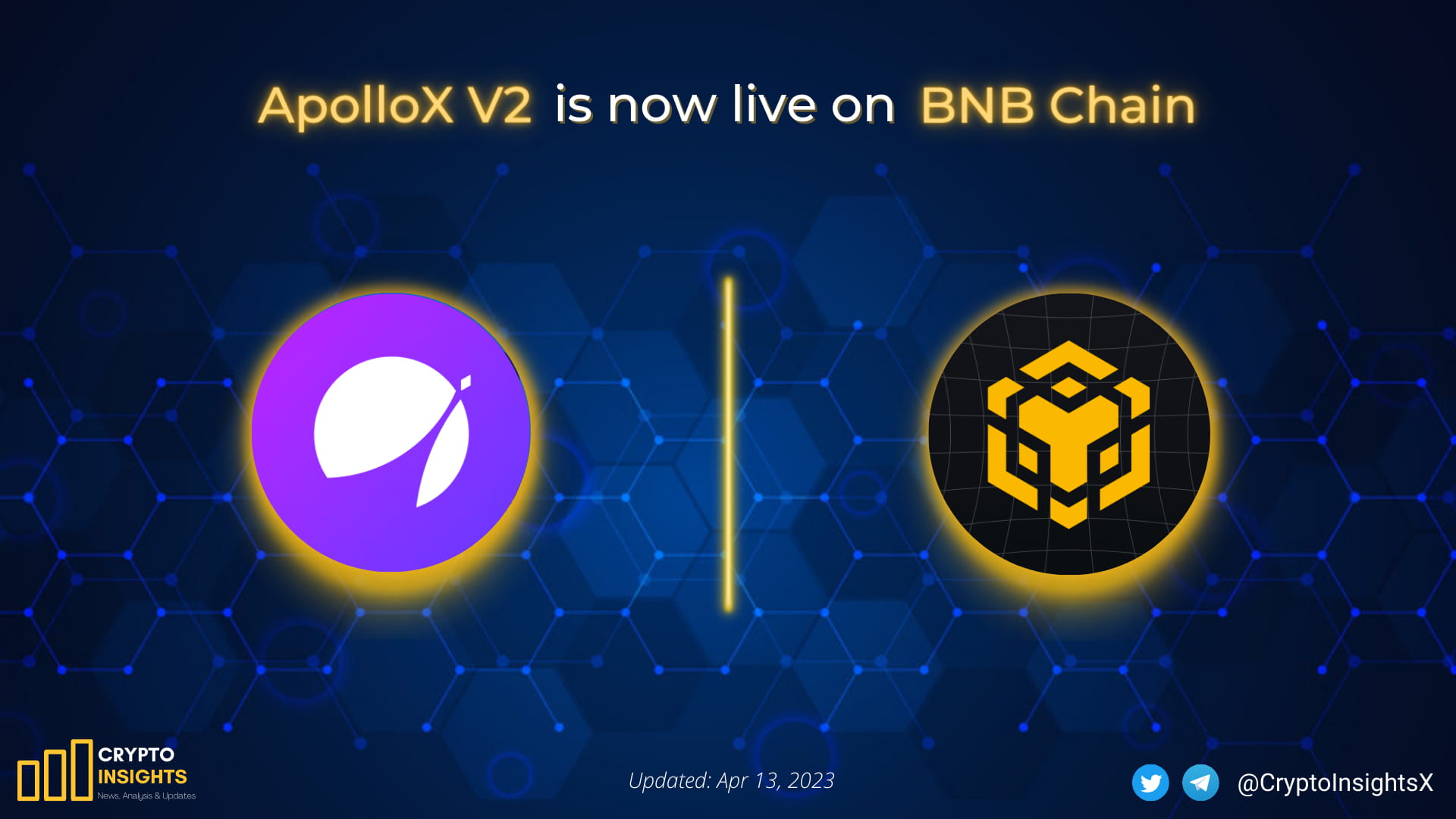 📢 @ApolloX_Finance V2 is now live on #BNBChain Apollox is the Top Decentralised Crypto ...