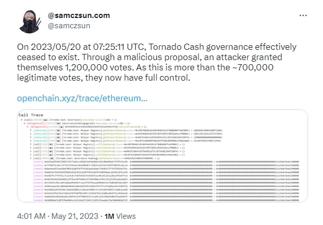 Thunder! Binance suspends Tornado Cash deposits. The attacker has full ...