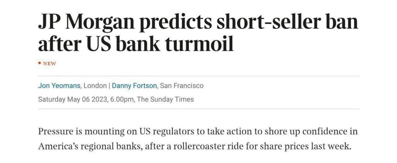 🇺🇸 The United States will ban short selling because of the ...