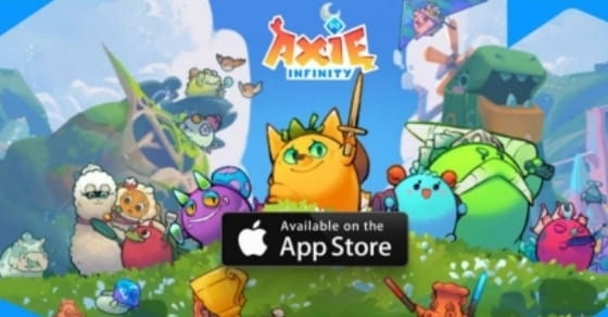 The Axie Infinity game is available on the Apple App Store f | Kingofpara on Binance Square