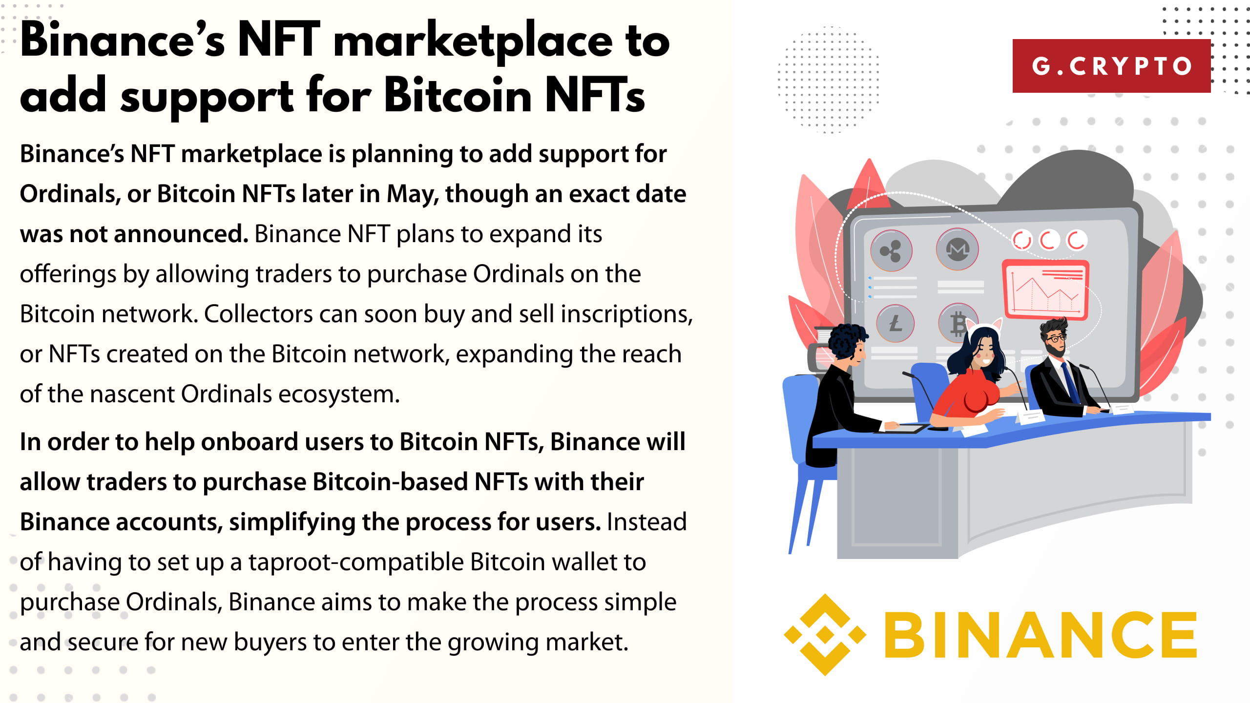 🔥 Binance’s #NFT marketplace to add support for #bitcoin | Generation ...