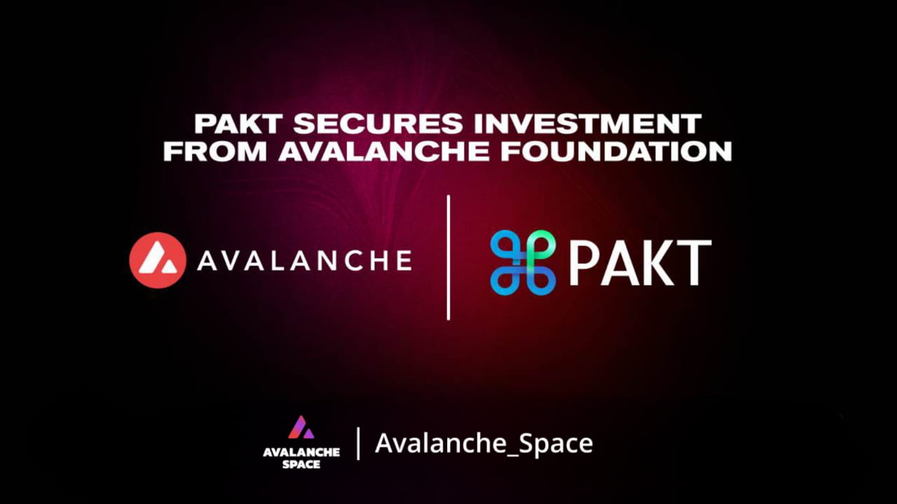 Pakt Secures Investment from Avalanche Foundation | Avalanche Space on Binance Feed
