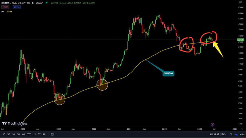 Everyone is bullish on #bitcoin with WMA200. Which is nothi | Signal ...
