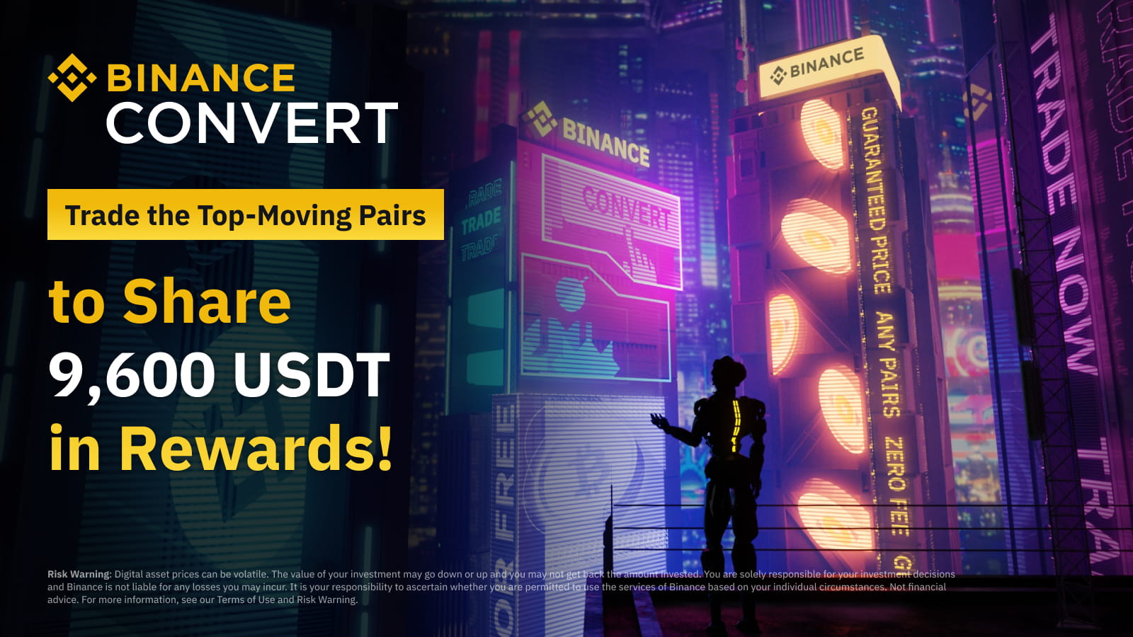 Trade the Top-Moving Pairs on Binance Convert to Share 9,600 | Binance ...