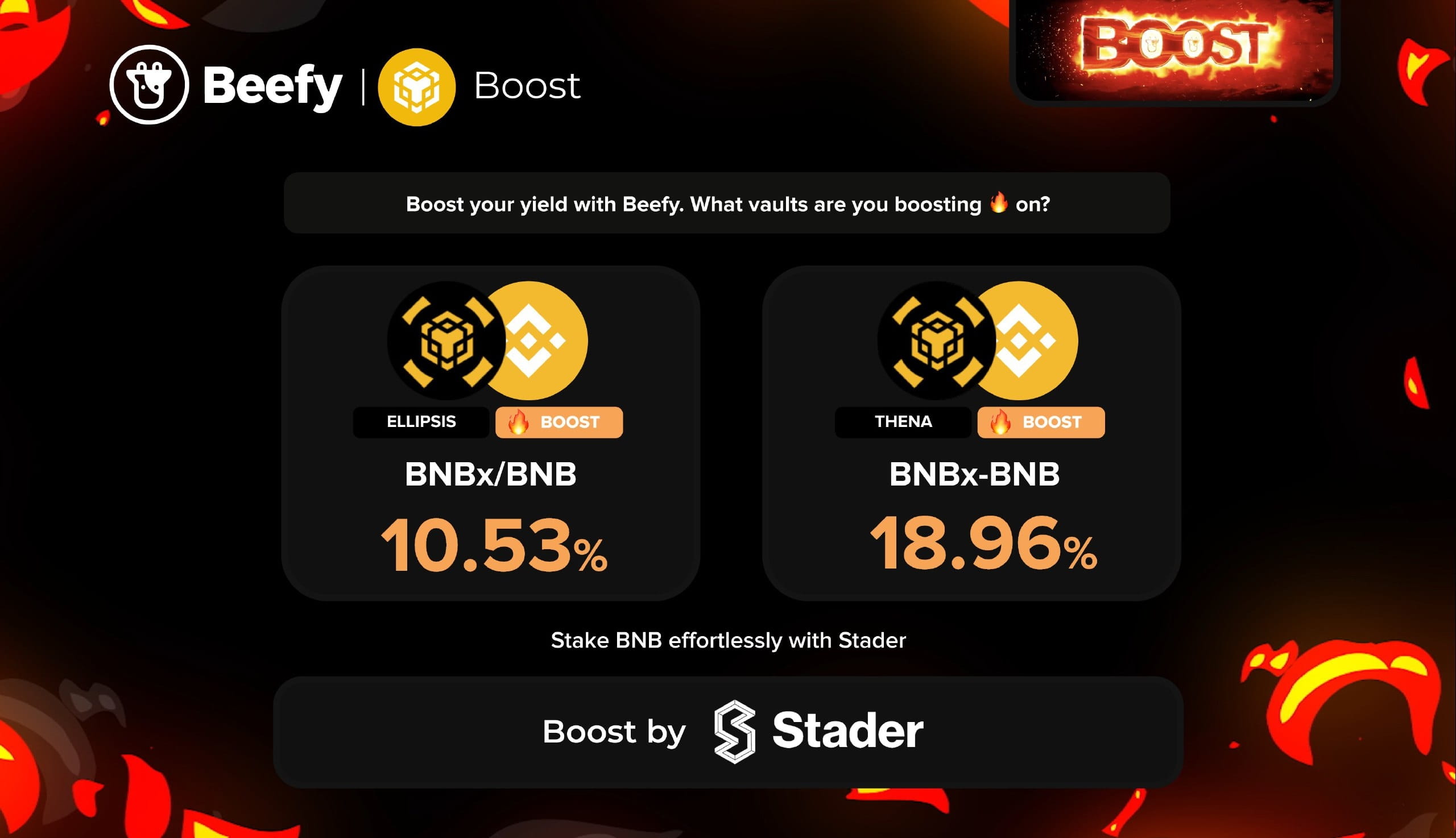 Crypton Research on Binance Feed: " ️ Beefy Finance — Boost vault with $BNB in the BSC network # ...