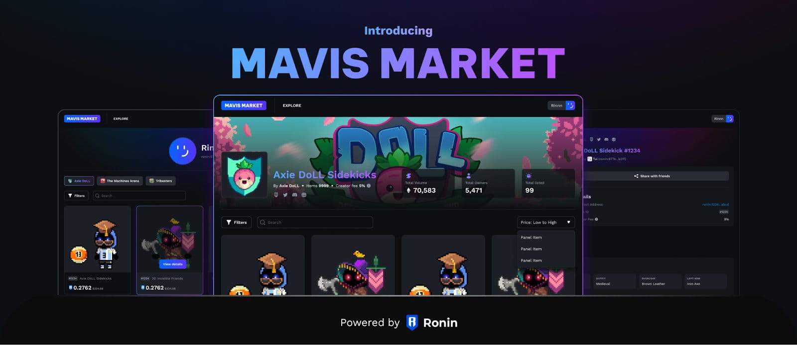 Ronin has introduced Mavis Market, its first generalized NFT | Wise ...