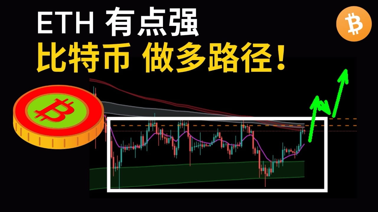 ETH is a bit strong, Bitcoin’s long path deduction! ... ...#BTC#bitcoin ...