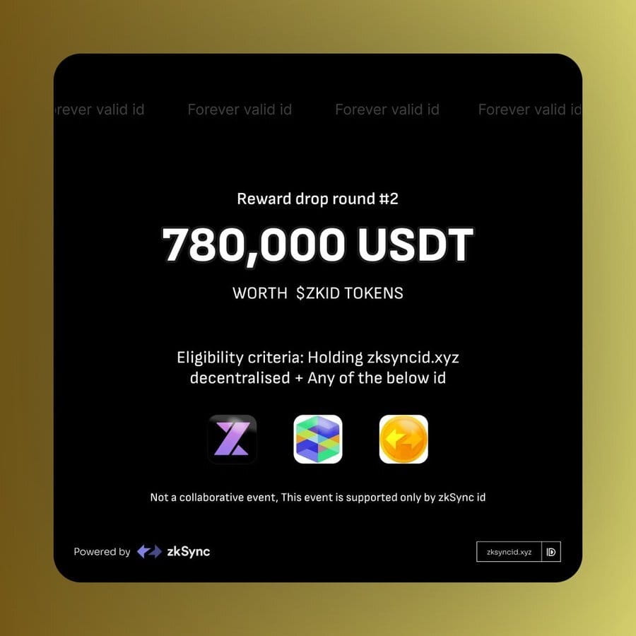 A guide on Zksync ID Reward drop round from holding a Zksync | Micaro ...