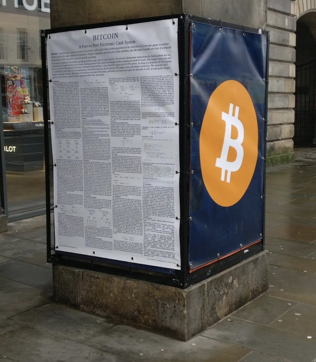 📸 The #bitcoin white paper spotted on the streets of | Kri on Binance ...