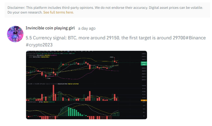 Yesterday our BTC signal reached the position perfectly, fro | Invincible coin playing girl on ...