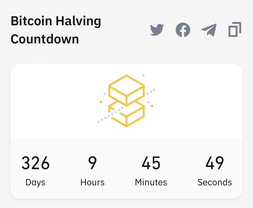 #bitcoin Halving Countdown on #Binance Academy. The time i | Moonfasa on Binance Square