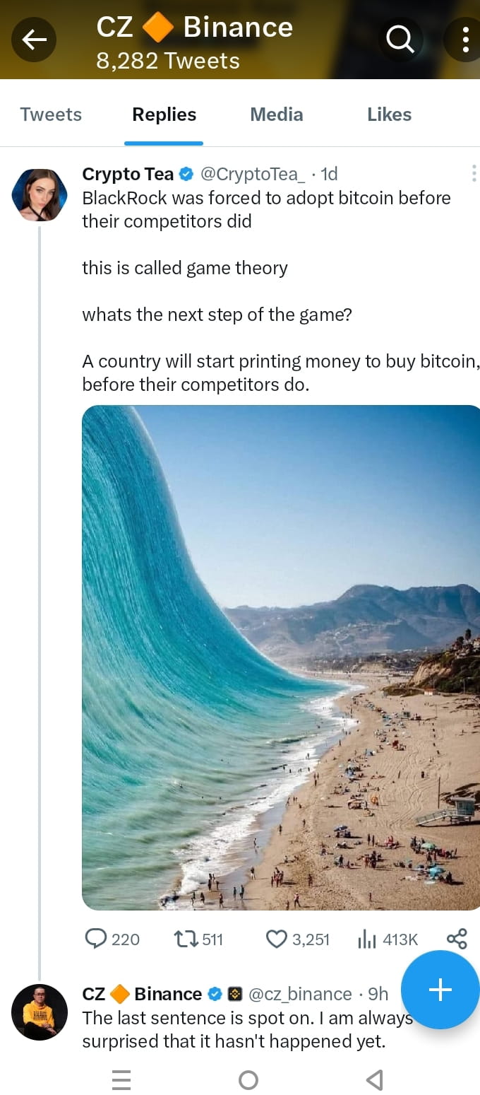 Crypto Predictions From Cz 😲💹 In a recent tweet, #czbinanc | MetaCrypto ...