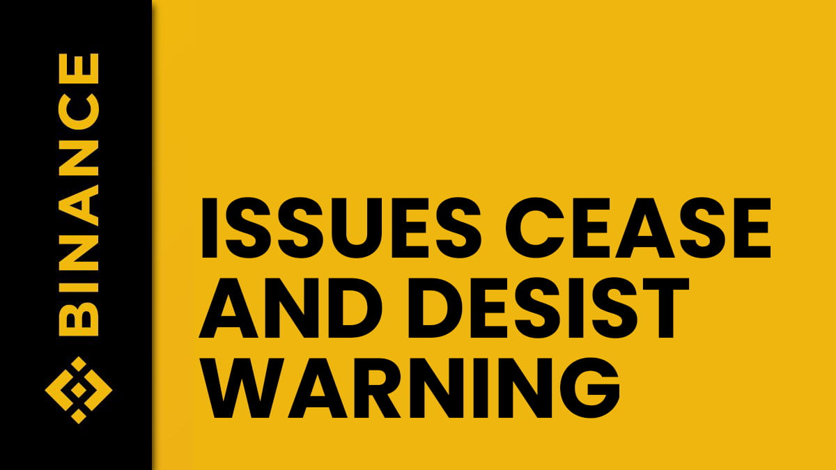Binance Issues Cease And Desist Notice TO Scammer Entity "Bi | Admiano on Binance Square