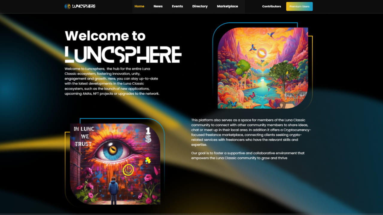 Luncsphere, the hub for the entire Luna Classic ecosystem it's live ...