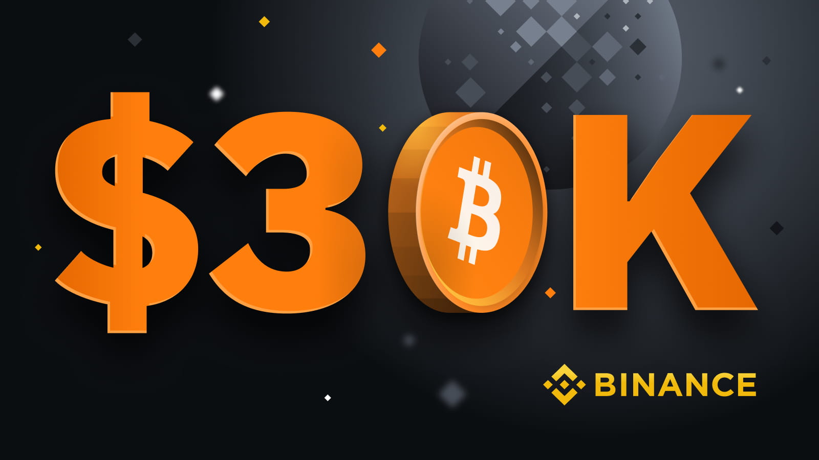 🤩 The price of Bitcoin has returned to $30,000 $BTC | Binance Ukraine on Binance Square
