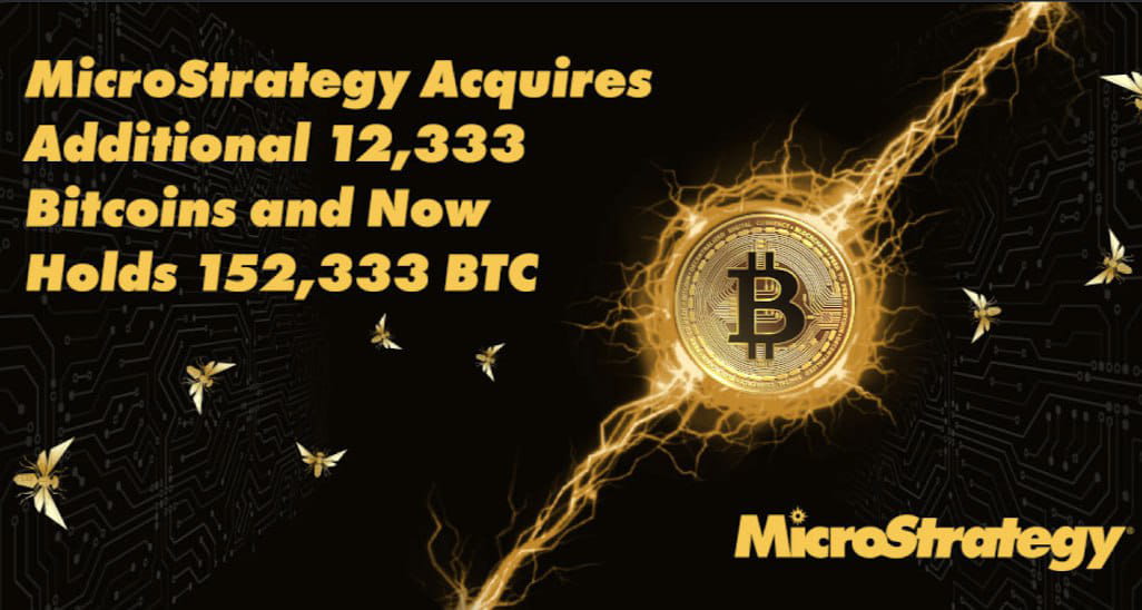 ⚡️MicroStrategy purchased 12,333 BTC MicroStrategy purchase | QYZMET on Binance Square