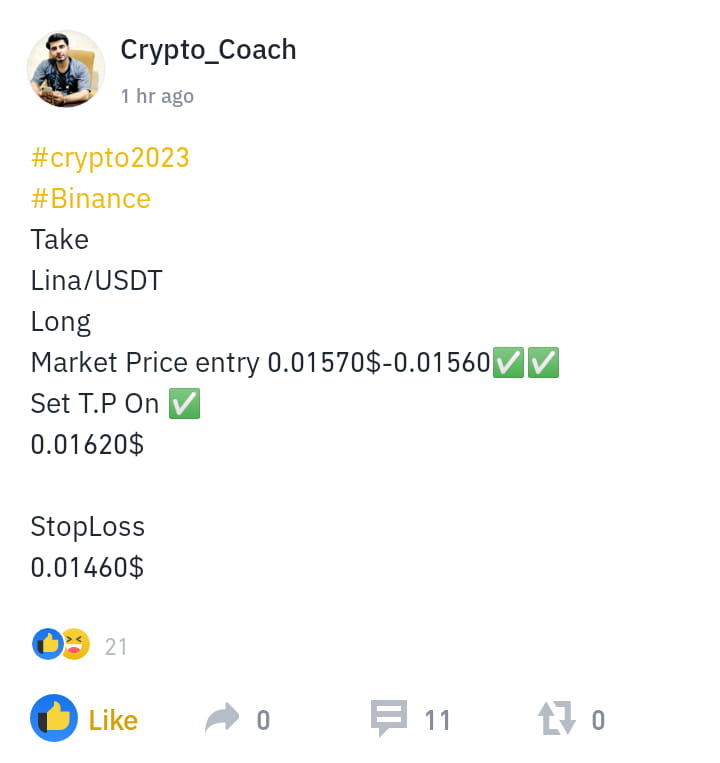 #crypto2023 #Binance BCH/USDT Lina/USDT both Signals all T | Crypto_Coach en Binance Square