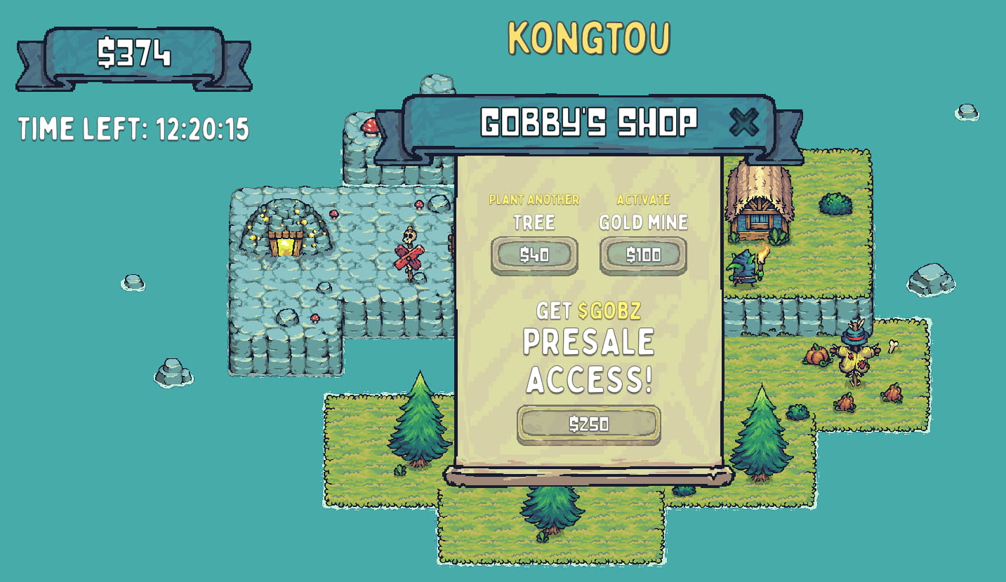 A web game based on goblins, Click the tree with the mouse | anyie_eth on Binance Square