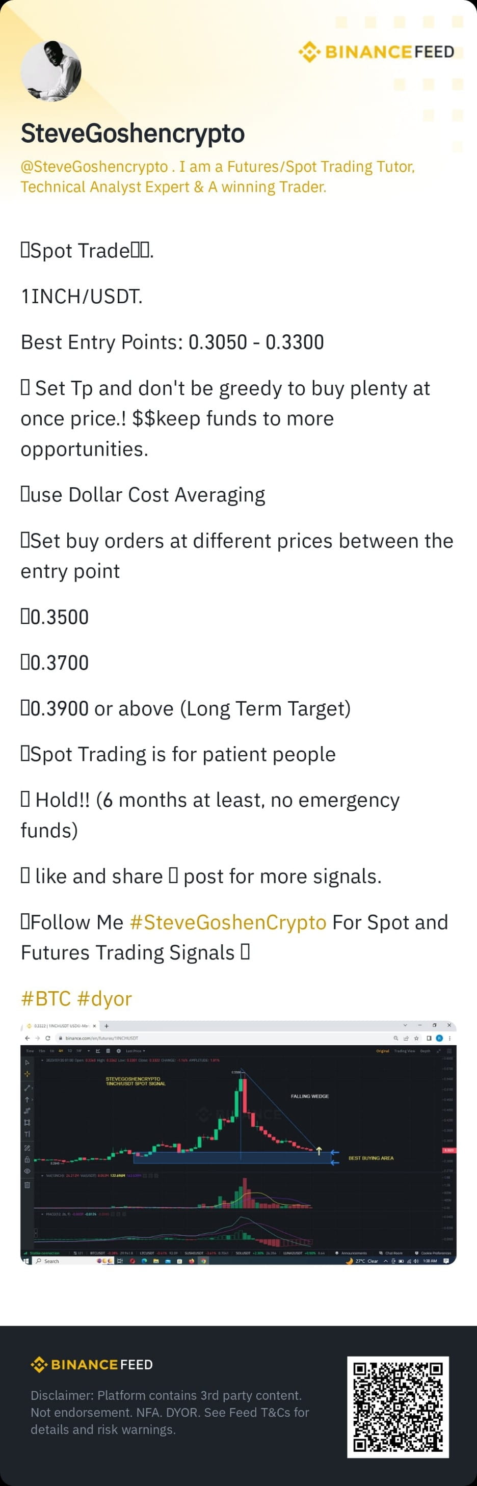 Spot Trading Guys these spots Trading Signals is still vali ...