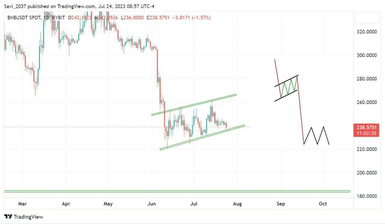 #BNB_UPDATE :- How To Trade With A Bearish Flag Pattern. | maakvippk on ...