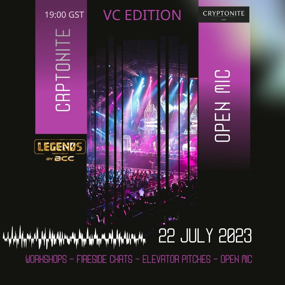 Join us for the second edition of ' #Cryptonite Open Mic ...