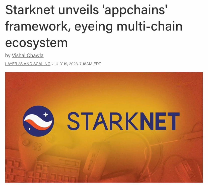 🔥Starknet introduces Starknet Appchains, interested in the | Nghien ...