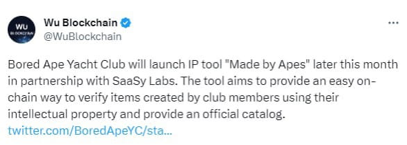 🌐Bored Ape Yacht Club will launch a “Made by Apes” IP tool | QYZMET on ...