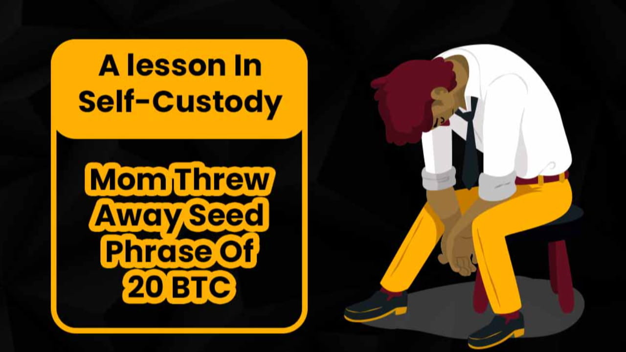 Seed Phrase To 20 BTC Thrown Away By My Mom | Admiano on Binance Square