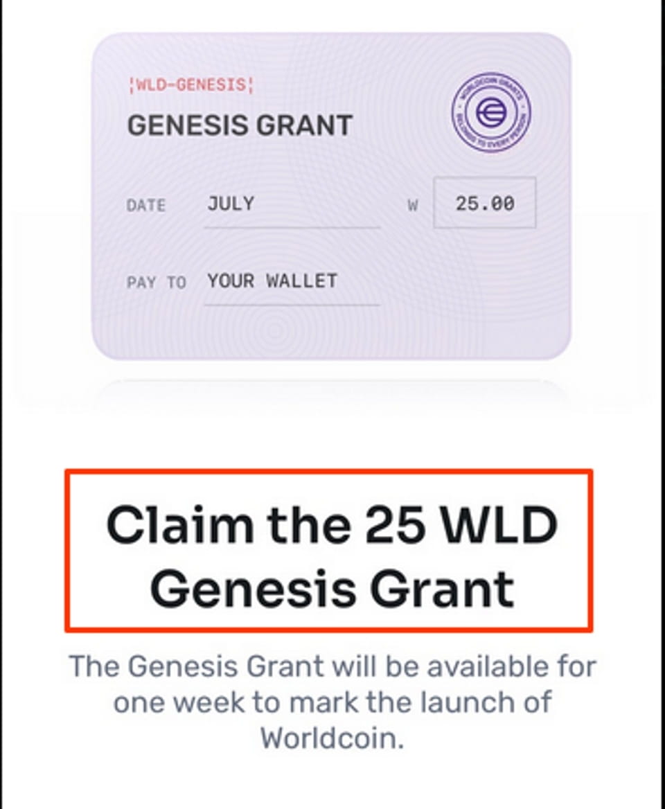 BREAKING: WORLDCOIN TO GIVE 25 $WLD GENESIS GRANT TO UNIQUE | Crypto ...