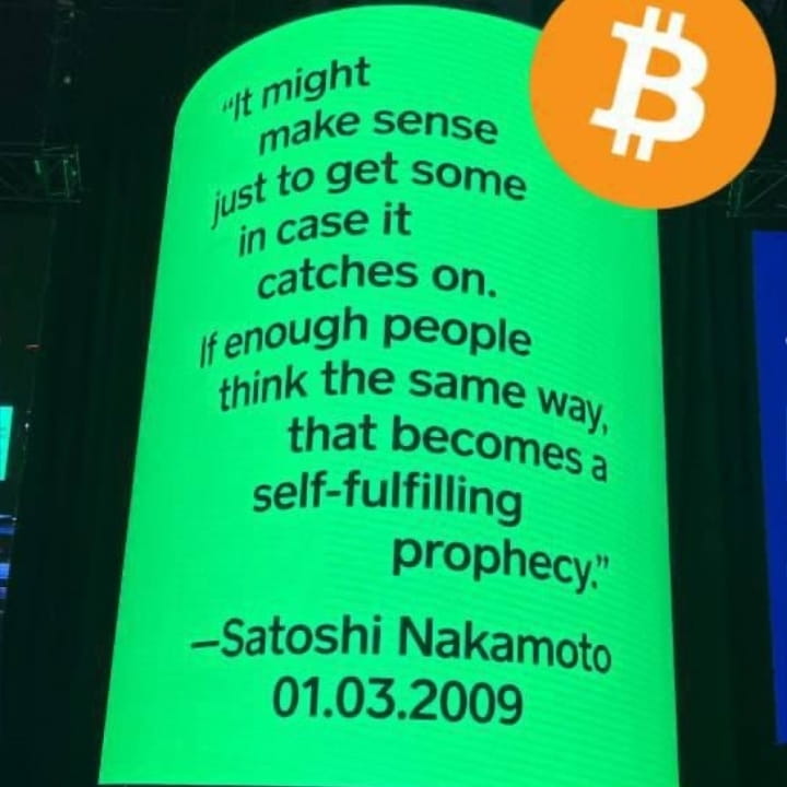 💬 Lord Satoshi's words. "It might make sense to just take | CryptoElom ...
