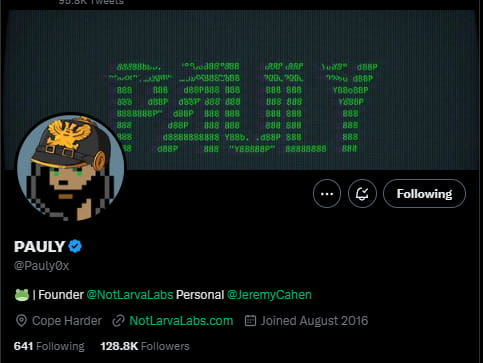 Pauly0x who raises more than $1.5 million from “yougetnothing.eth” Stated that is Creating a ...