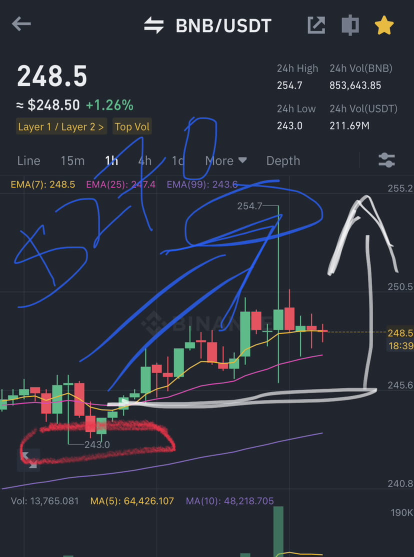 #BNB Analysis & Bullish Sentiment So #Binance Coin BNB hi ...