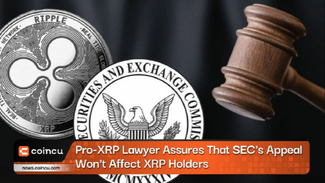 Pro-XRP Lawyer Assures That SEC’s Appeal Won’t Affect XRP Holders | TopCryptoNews on Binance Square