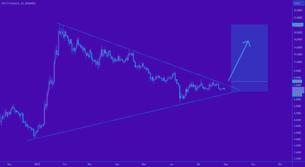 🔥 APTOS Triangle Break Out After MONTHS Of Selling APT has | Crypto ...