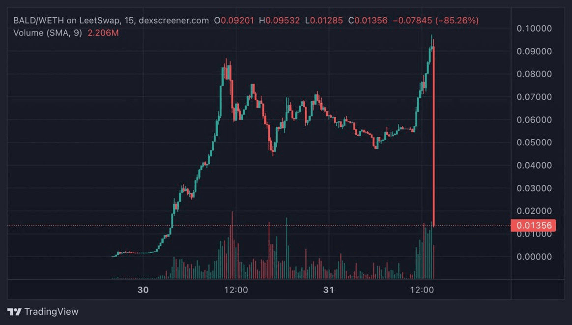 Crypto Cryptocurrency BALD Rugpull SBF | Coinmonks