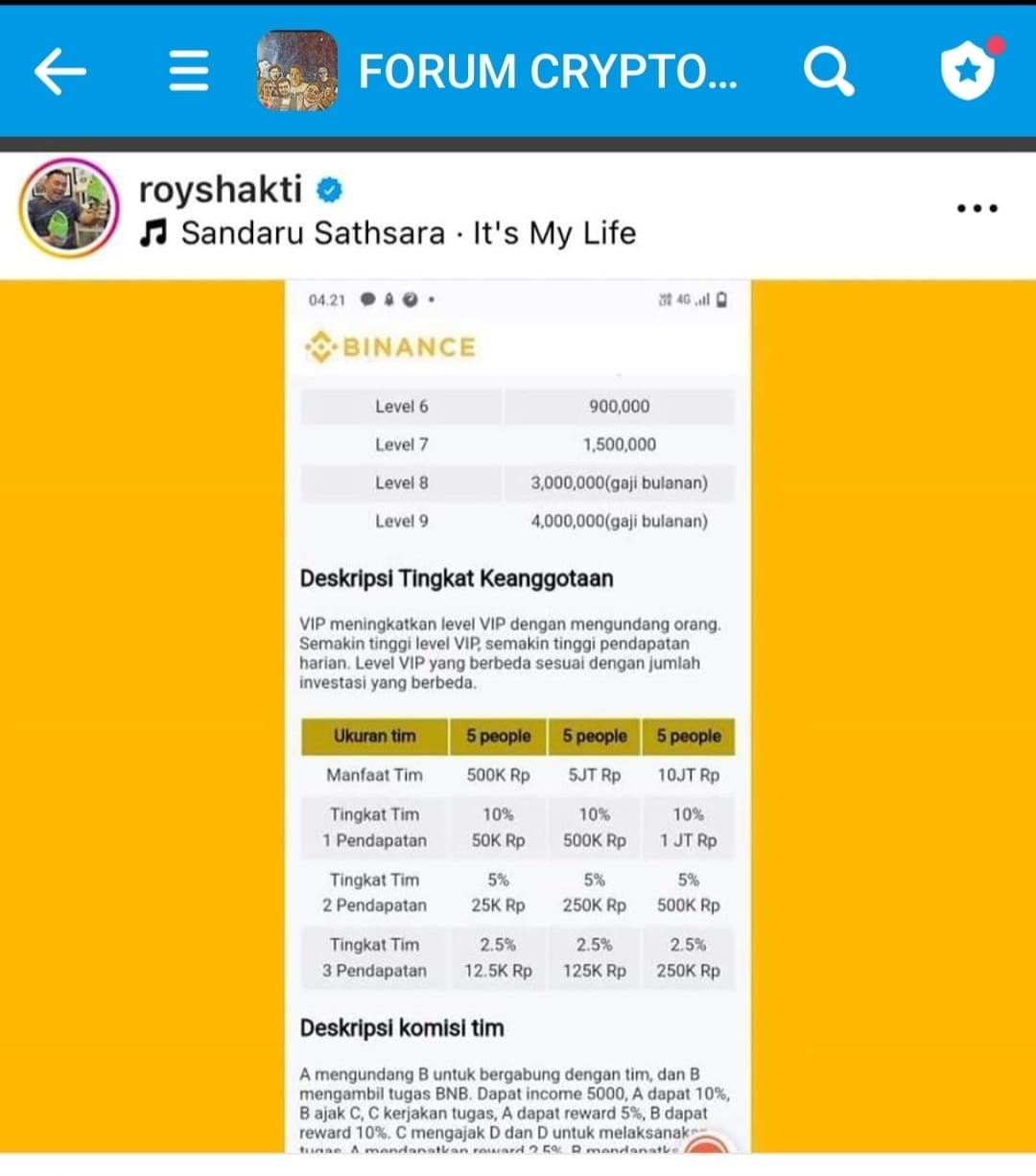 hati hati dengan link yang mengatasnamakan binance untuk men | Forum Crypto Indonesia на Binance ...