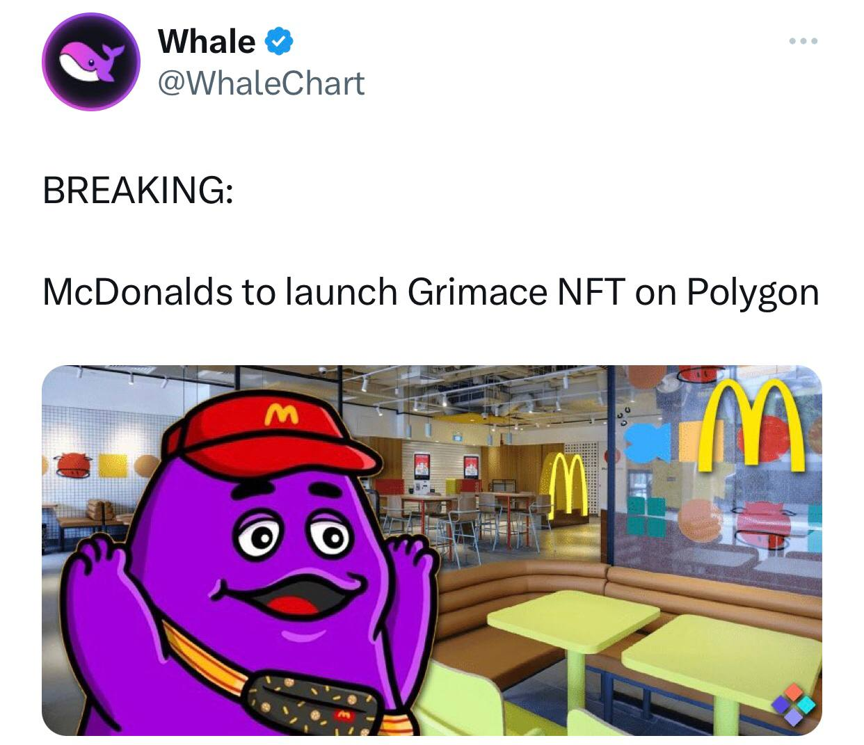 ⚡️ McDonalds will launch #Grimace #NFT at #Polygon | QYZMET on Binance ...