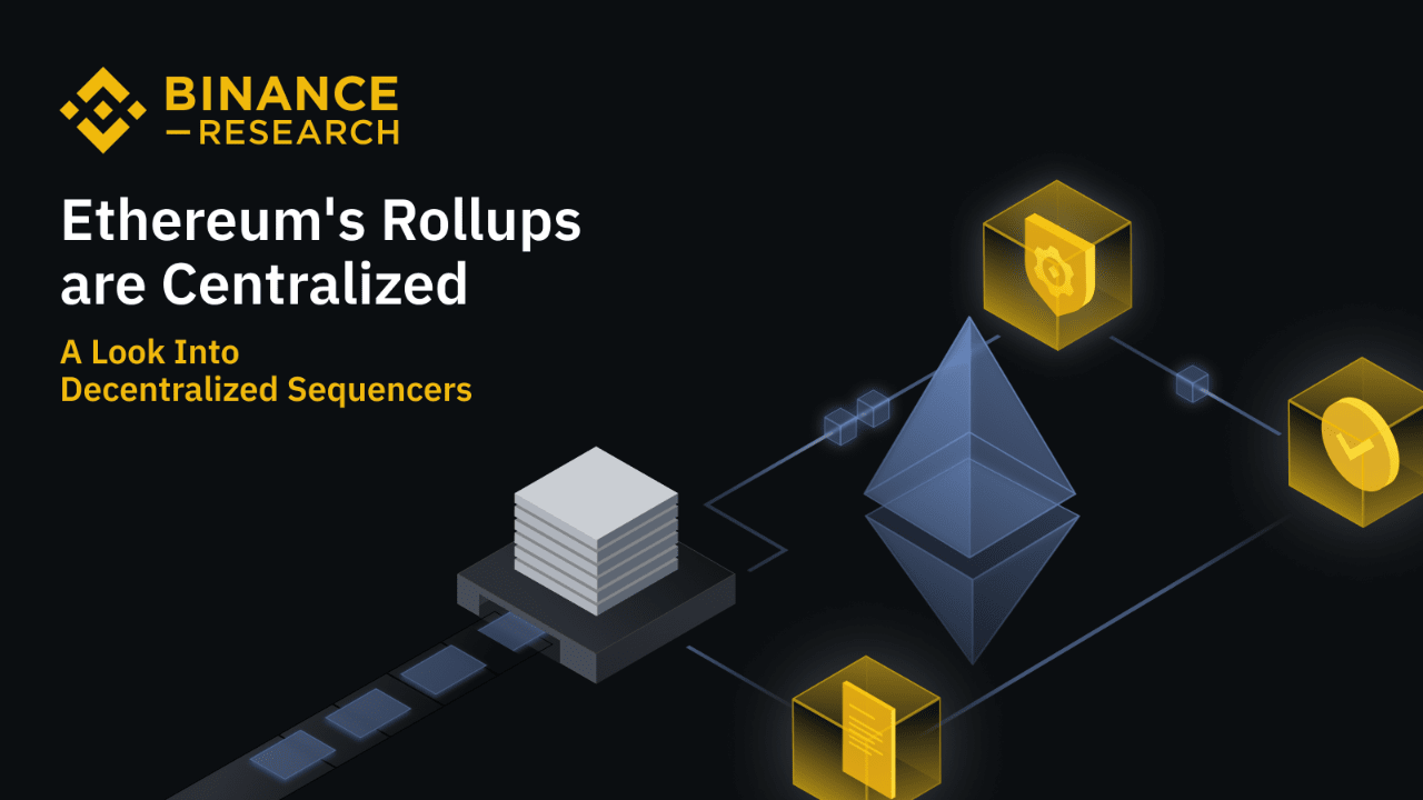 Ethereum’s Rollups are Centralized. A Look Into Decentralized Sequencers | Binance Research on ...