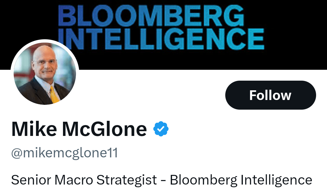 Bloomberg Intelligence’s senior macro strategist, Mike McGlo ...