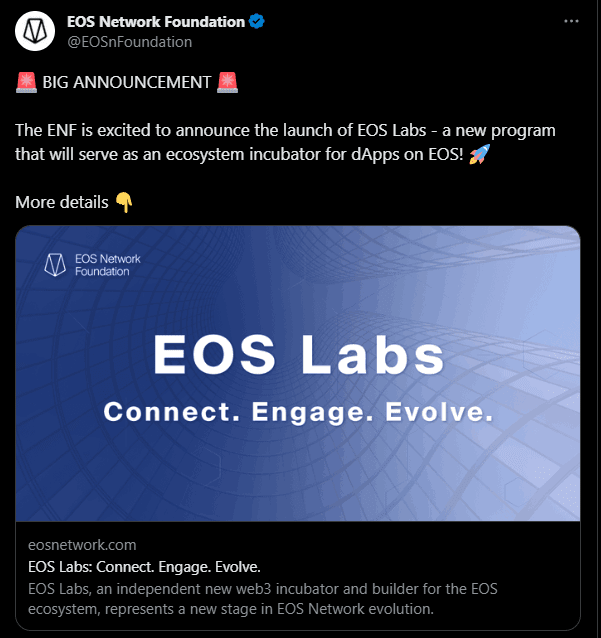 #EOS Network Foundation (ENF) Initiative**: The EOS Network | Crypto PM على Binance Square