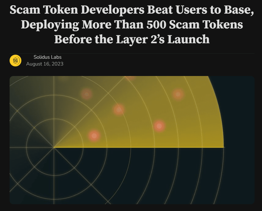 1. Scam tokens generated nearly $3.7 million in trading volu | Crypto ...