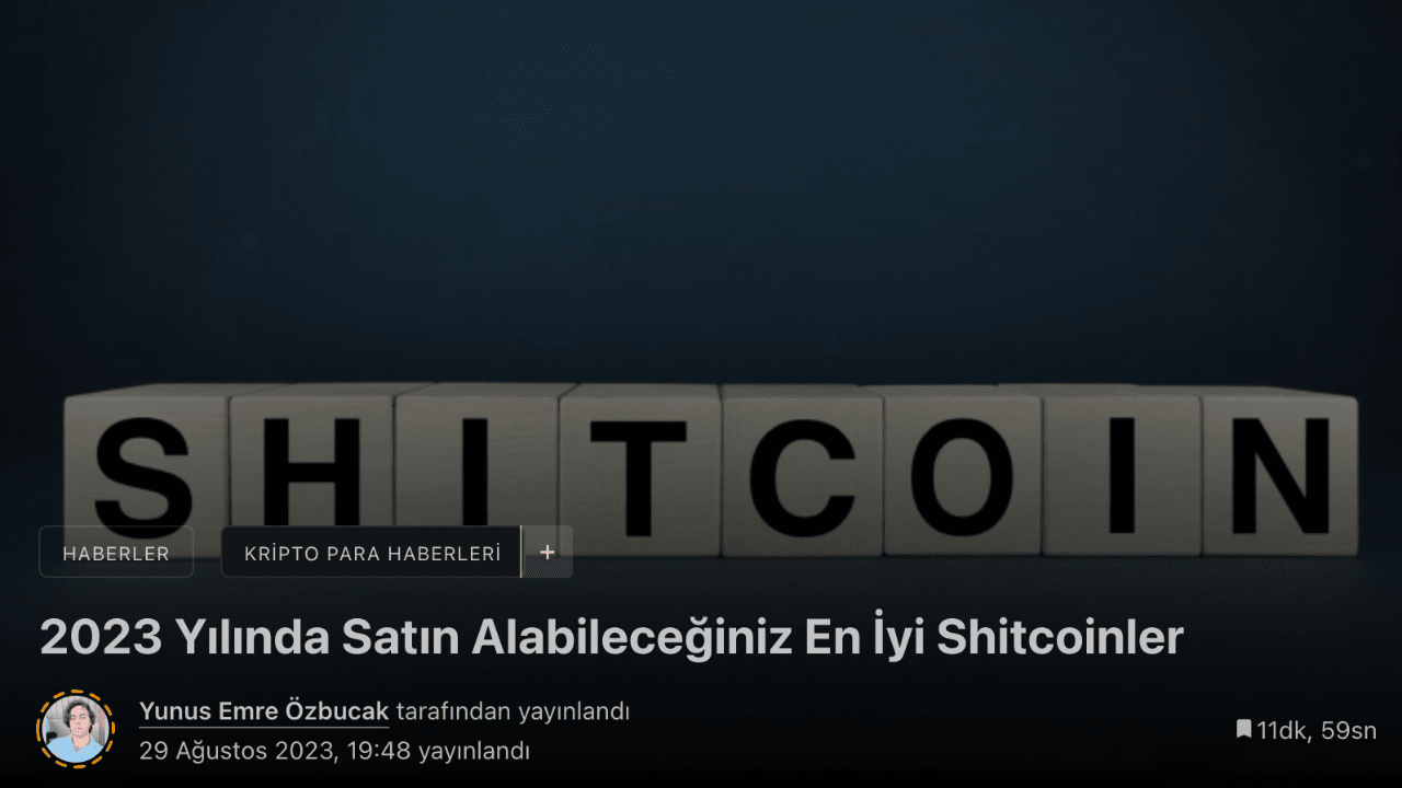 The Best Shitcoins You Can Buy in 2023 | Kripto Para Haber on Binance ...