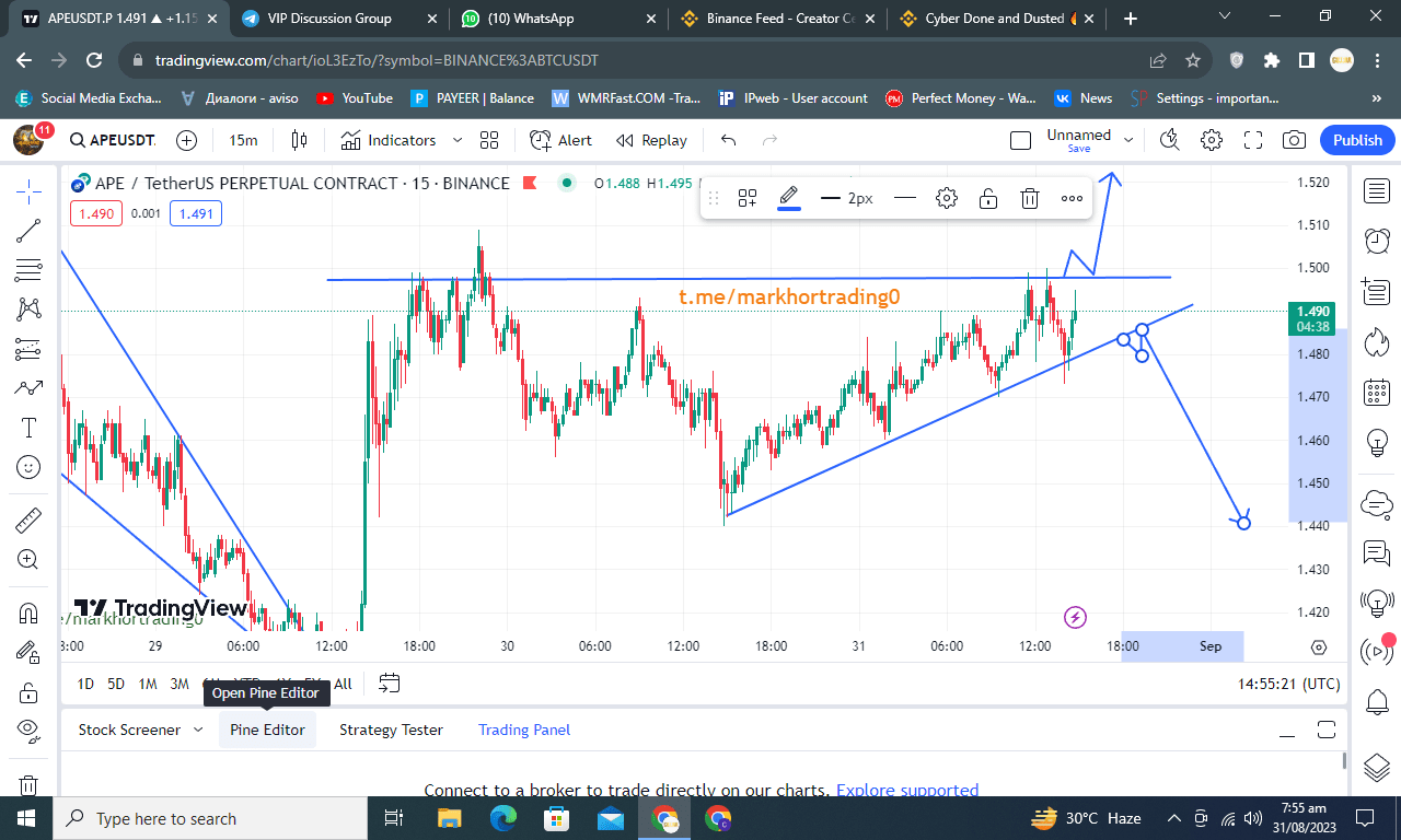 APE/USDT Chart ape is looking bullish according to the cha | Markhor ...