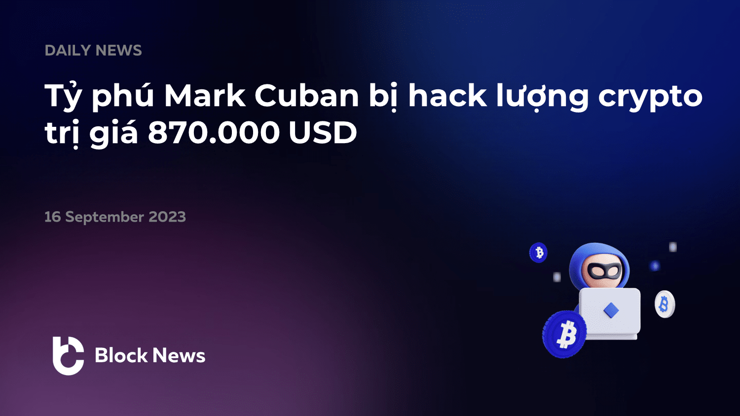 ⚠️ Billionaire Mark Cuban had his crypto wallet hacked. The | HT_TheiBlock on Binance Square