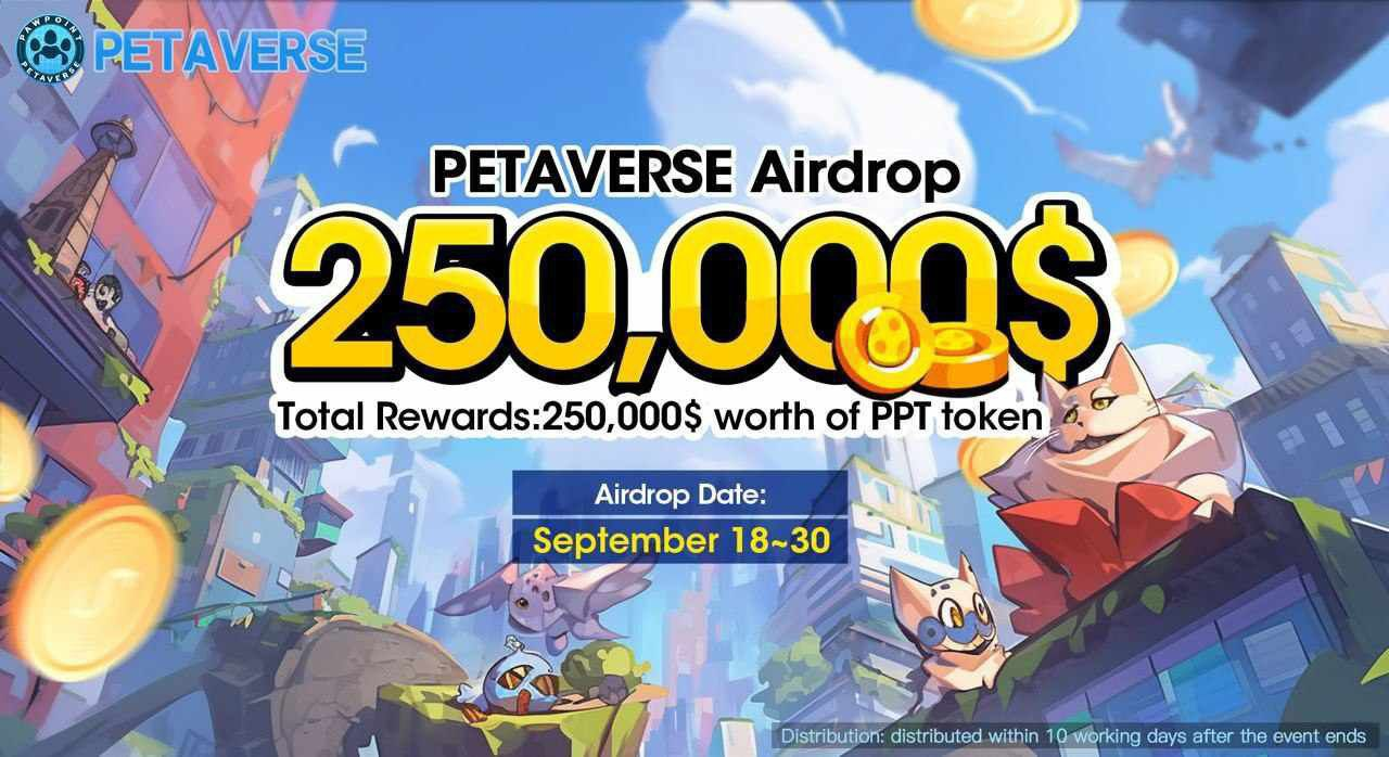 New Airdrops : Petaverse 🏷 Reward : 12$ worth of PPT FCFS | Airdrop ...