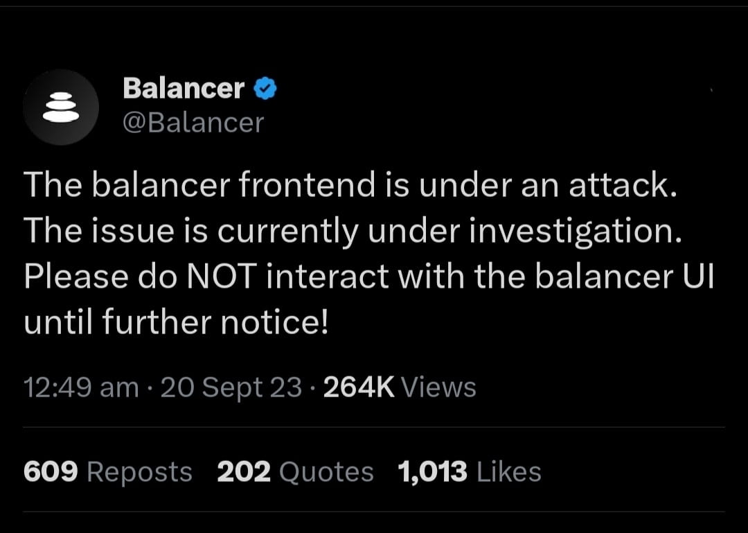 🚨 DeFi Protocol With $700 Million TVL, Balancer, Under Atta | Admiano on Binance Square
