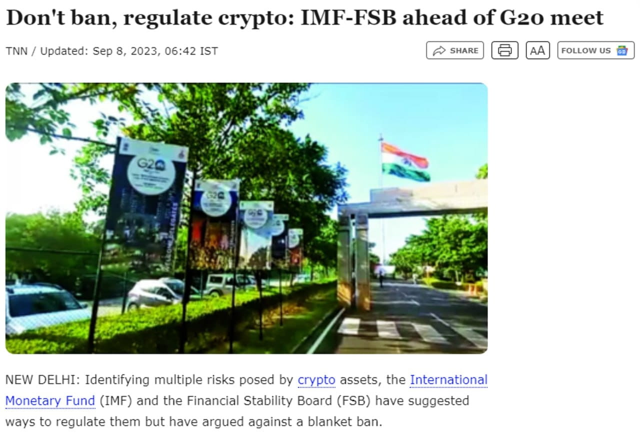 DON'T BAN BUT MANAGE CRYPTO - IMF The International | Cộng Đồng 1 Đô on ...