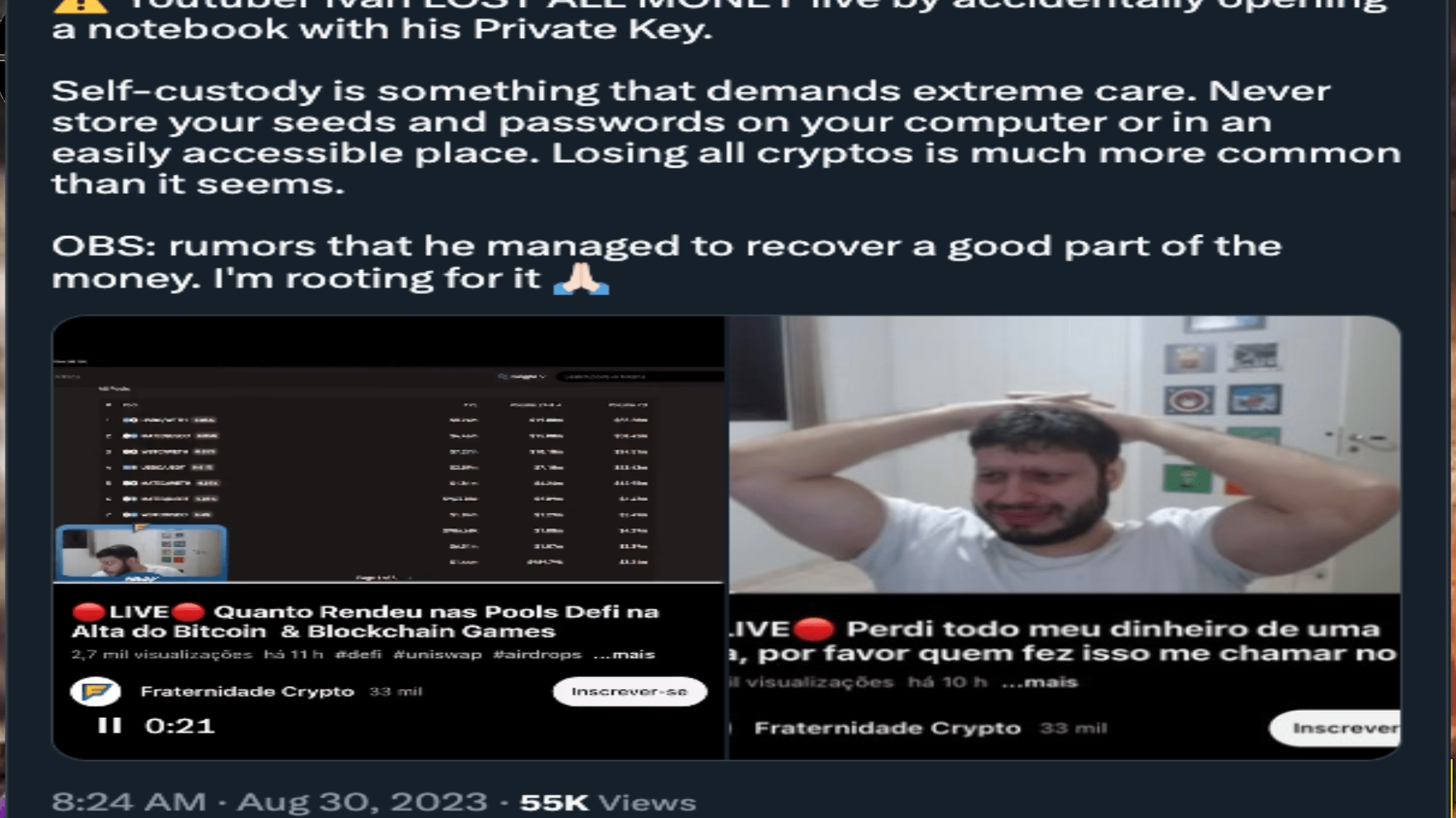 🌟 Crypto Drama: Brazilian Streamer's Costly Mistake 🌟 | ORIONPLAY ...